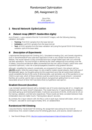P3 report - Project 3: Assess Learners Abstract— In this project, four different Classification ...