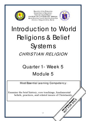 Iwrbs Module 8 Hinduism - Introduction to World Religions and Belief ...
