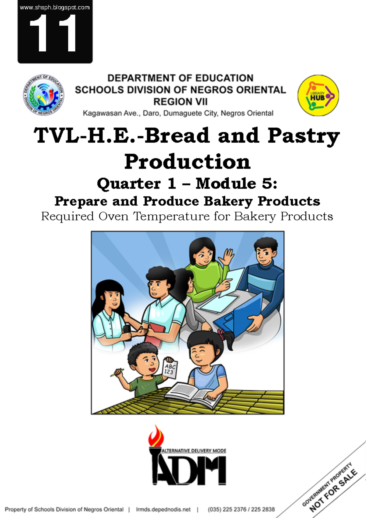 HE BPP GR11 Q1 Module-5 shsph - 11 11 TVL-H.-Bread and Pastry Production Quarter 1 – Module 5 ...