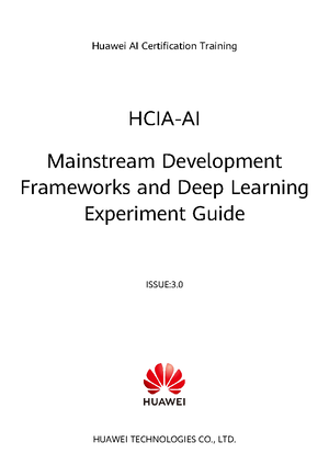 08 Model Arts Experiment Guide - 1 Huawei AI Certification Training HCIA-AI ModelArts Experiment ...