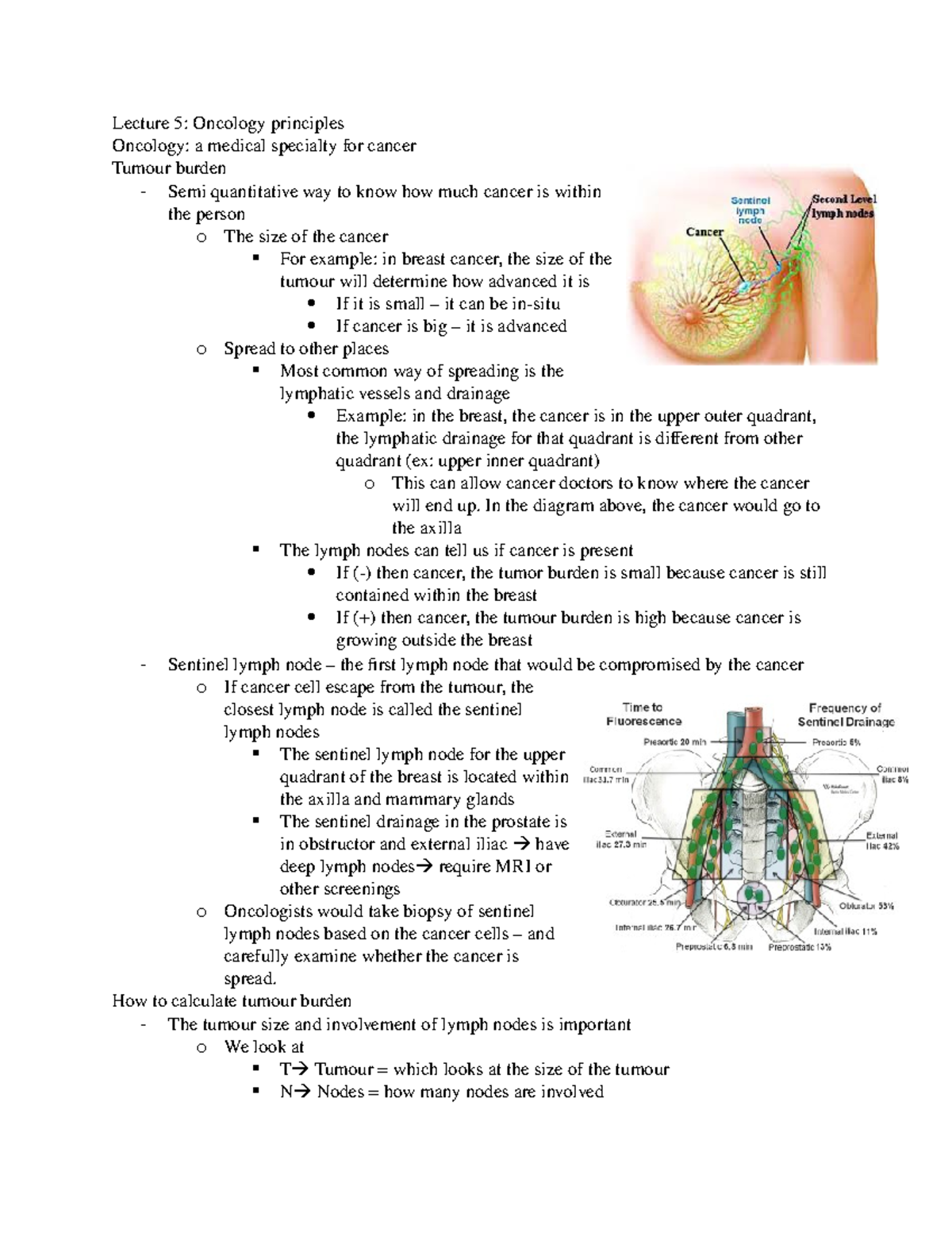 Lecture 5 - Lecture 5: Oncology principles Oncology: a medical ...