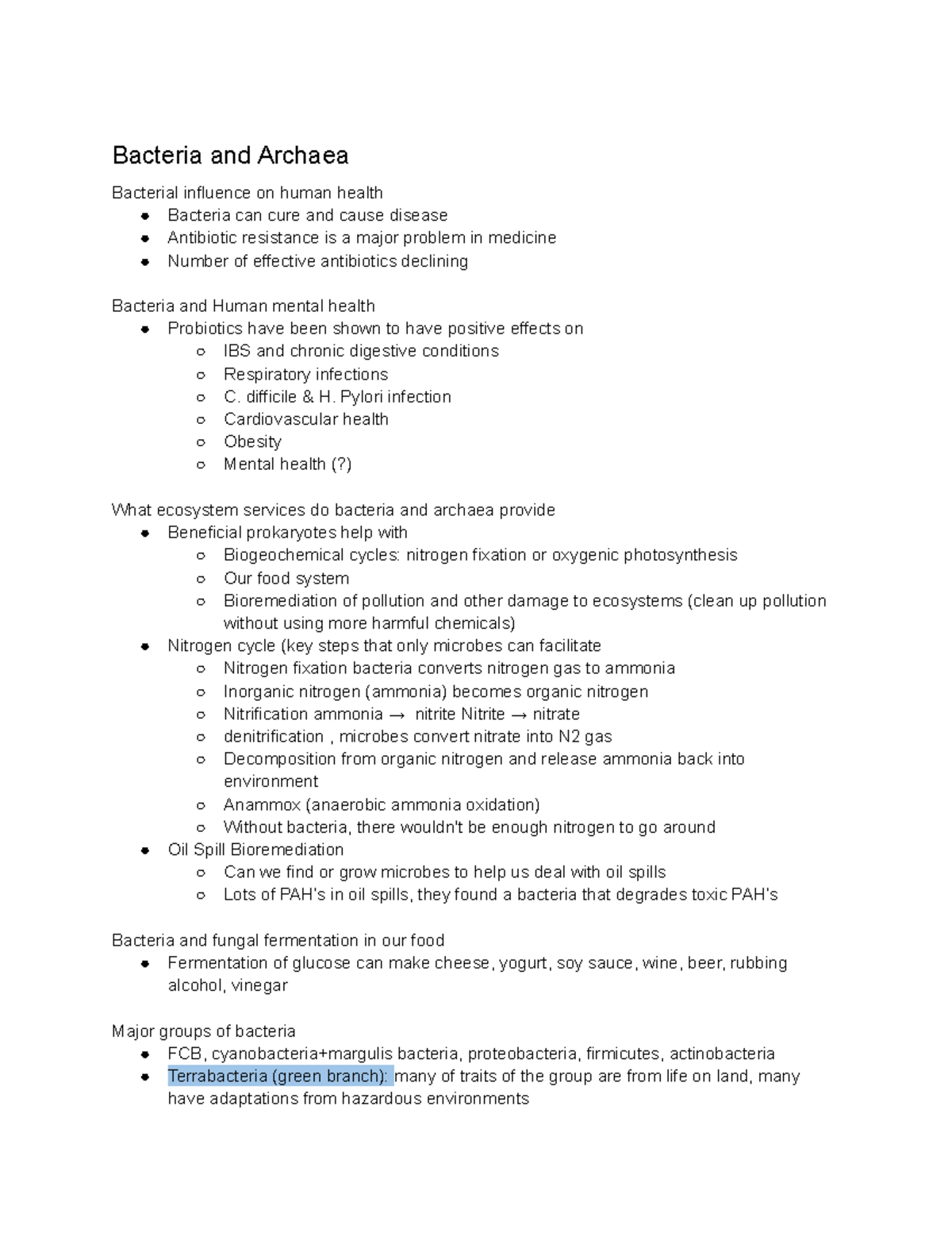 Biology Bacteria and Archaea - Bacteria and Archaea Bacterial influence ...