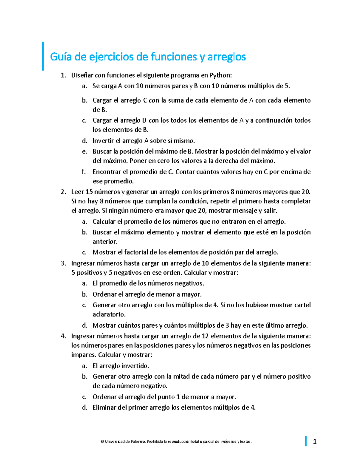 0221 ACT Guía De Ejercicios De Funciones YArreglos 241Q V1-0 ...