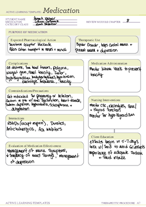 ATI-Heparin - ATI medication template heparin - ACTIVE LEARNING ...