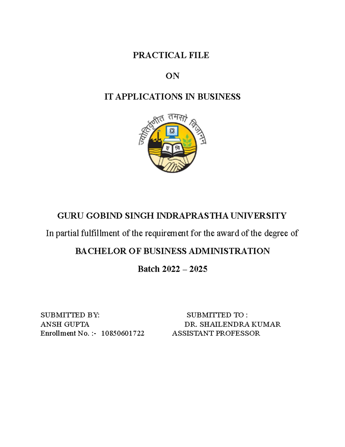 IT FILE ANSH - Ít practical notes - PRACTICAL FILE ON IT APPLICATIONS ...