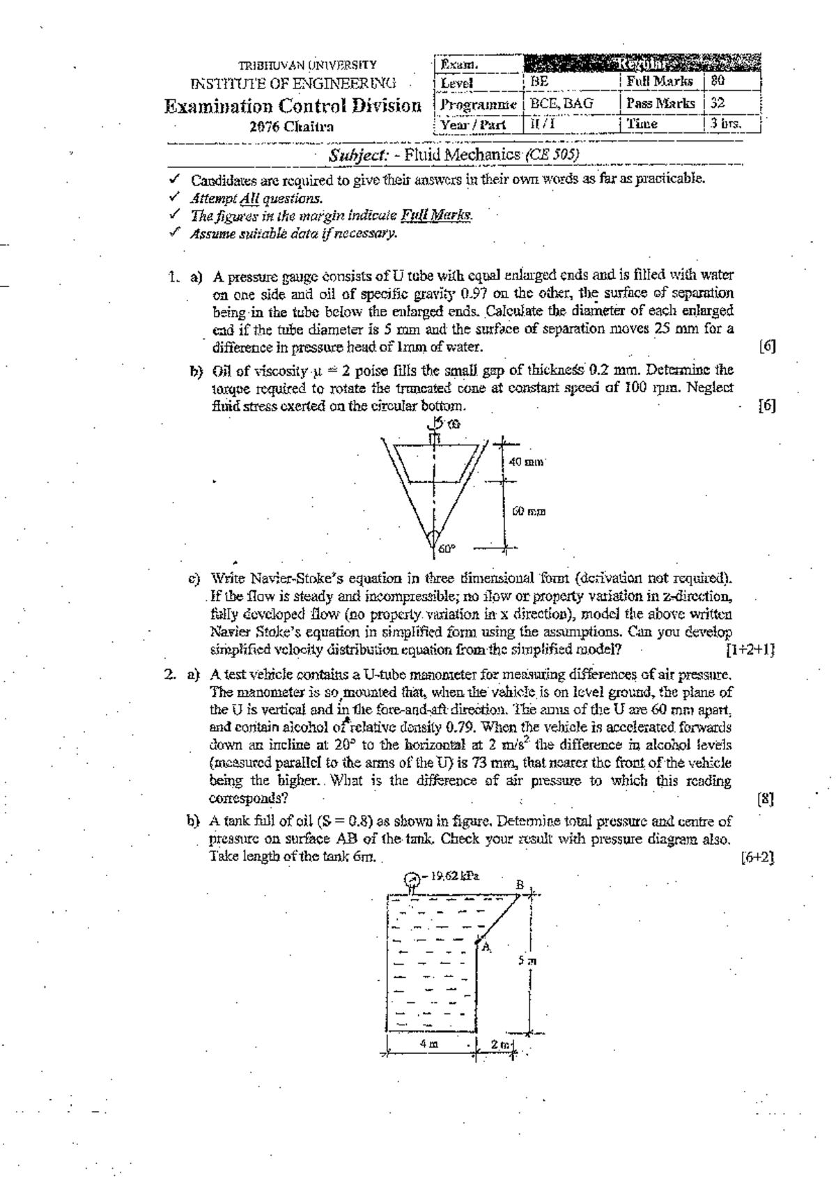 Fluid Mechanics - fluid mechanics - Studocu