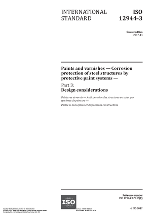 Iso 12944-4 2017 - Iso 12944-4 2017 - © ISO 2017 Paints and varnishes ...