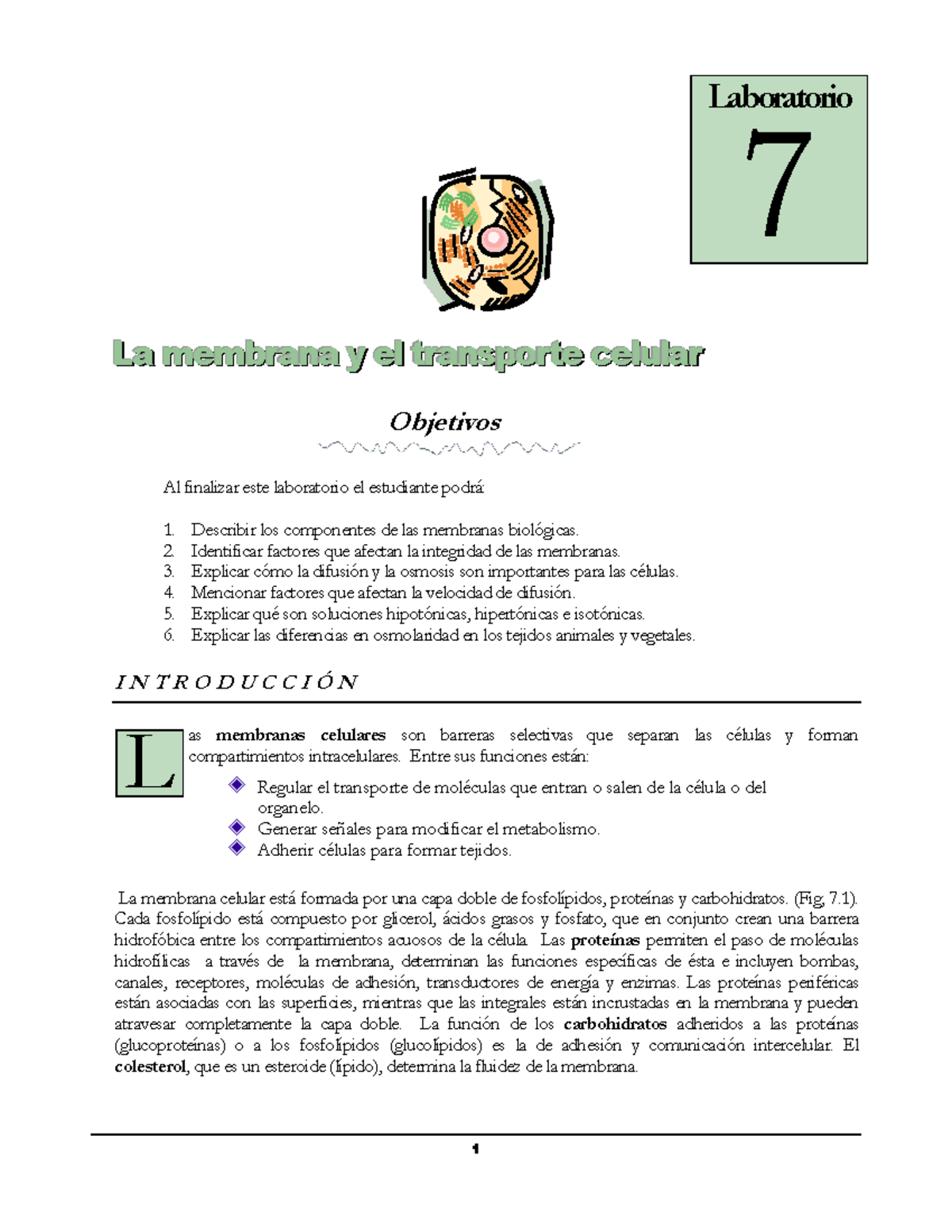 La membrana y el transporte celular - LLLaaa mmmeeemmmbbbrrraaannnaaa ...