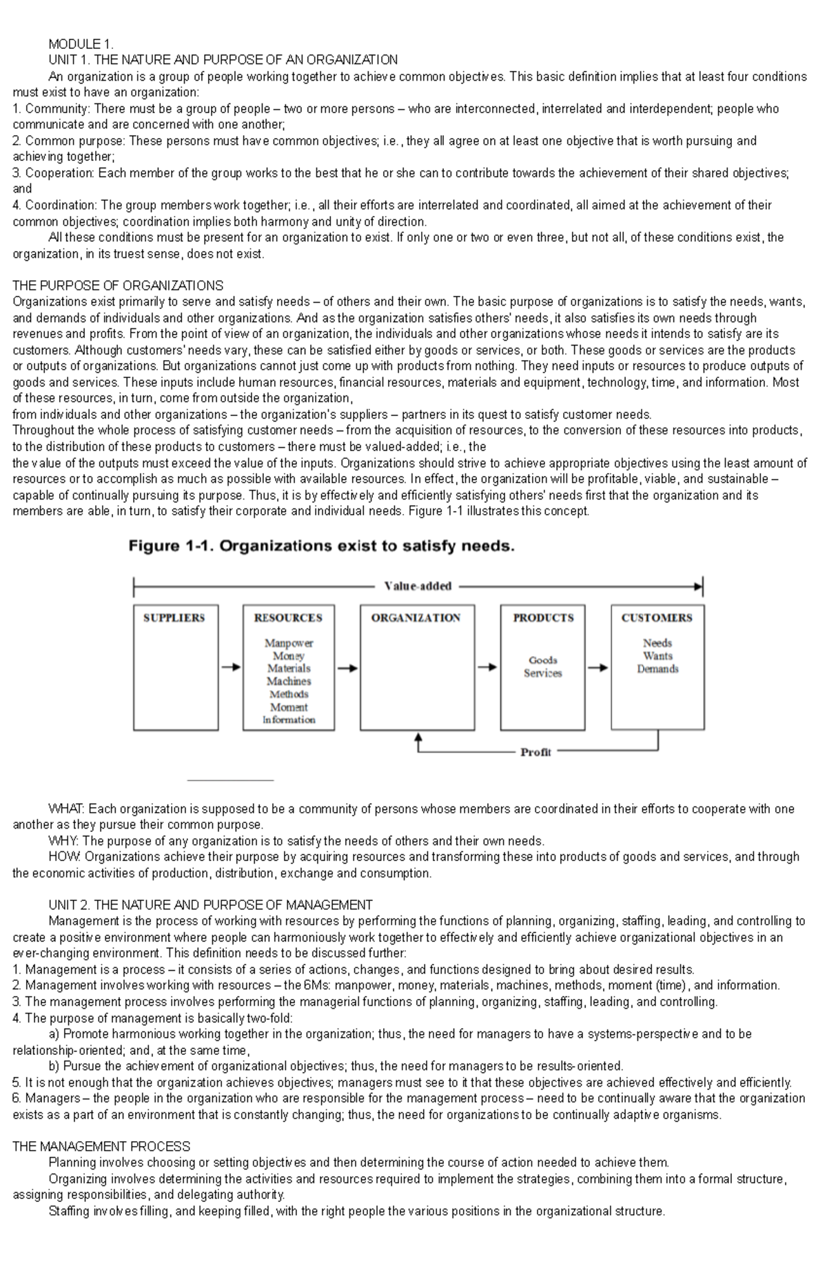 POM - Notes on Genichi Taguchi - MODULE 1. UNIT 1. THE NATURE AND ...