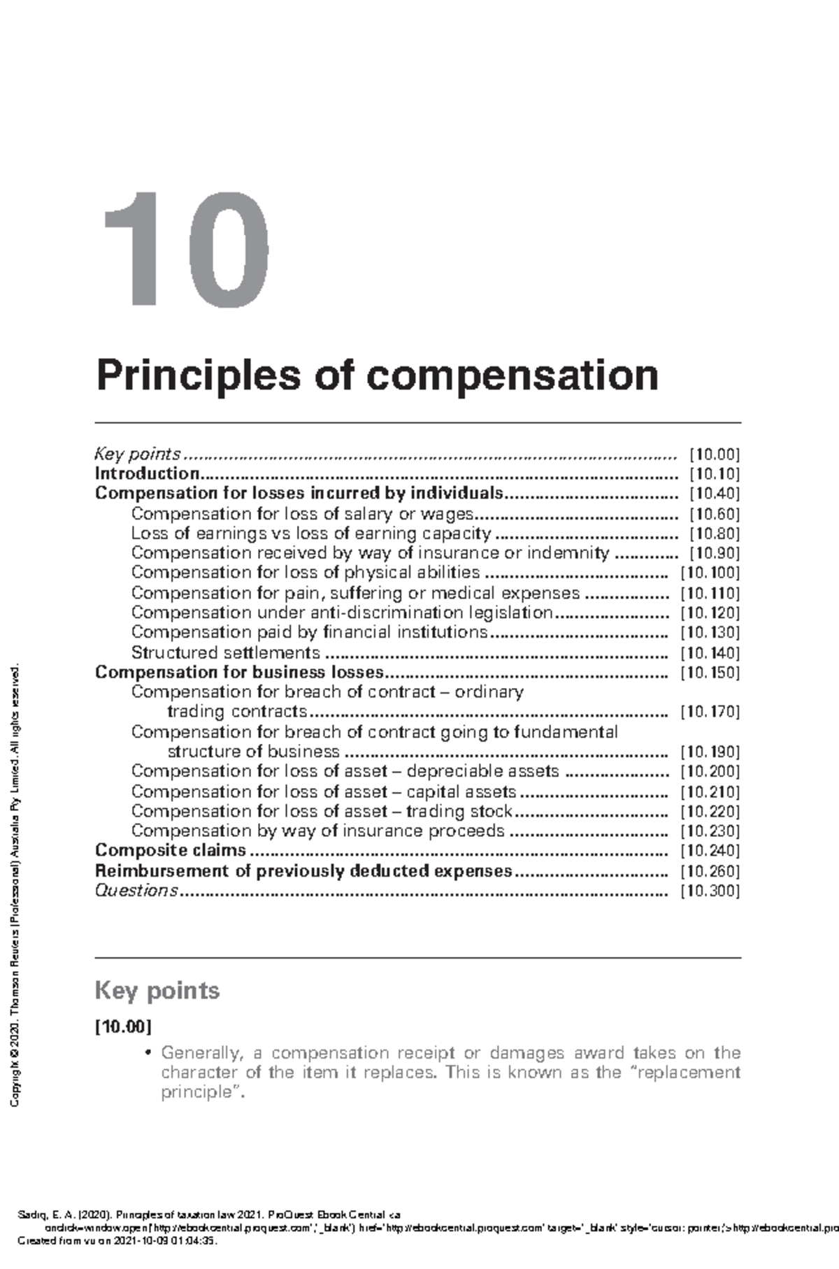 Principles of Taxation Law 2021 - (Part 2 Income) 10 - 10 Principles of ...