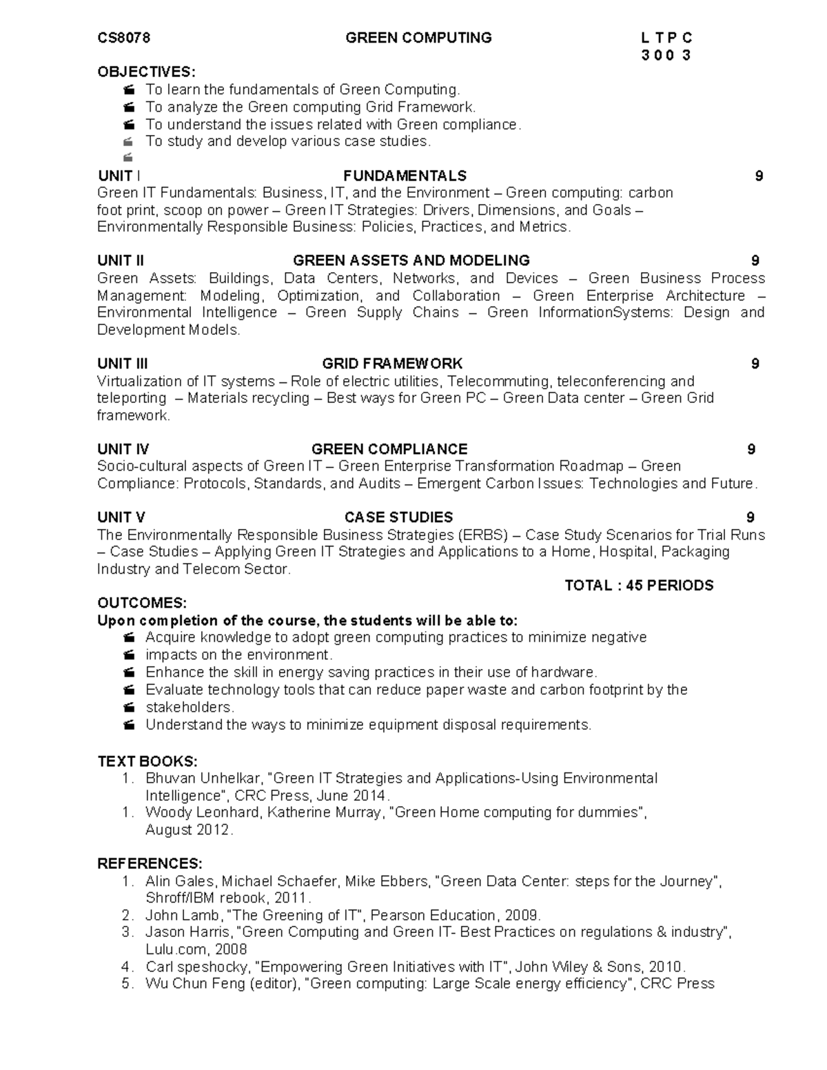 green computing notes io90iopiop[p][=[=p[[]p][p[p[opj - CS8078 GREEN ...