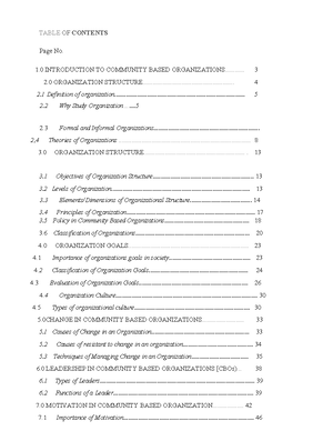 Social Policy AND Administration - UNIT: COMMUNITY DEVELOPMENT ...