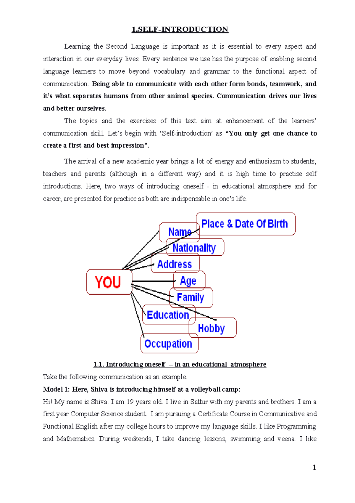 Advanced Skillsfor Comm - 1-INTRODUCTION Learning the Second Language ...
