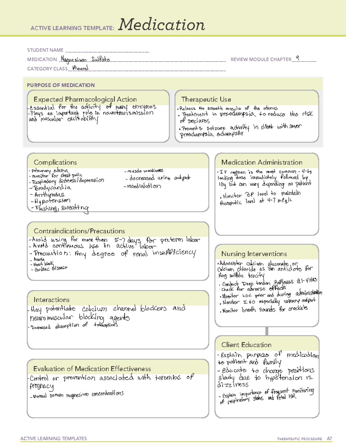 Active Learning Template medication (2) - ACTIVE LEARNING TEMPLATES ...