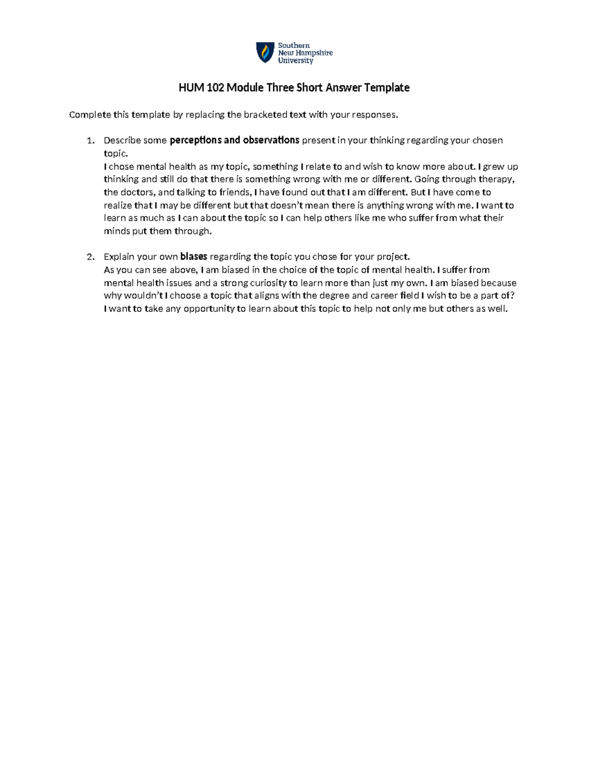 HUM 102 Module Three Short Answer Template - HUM 102 Module Three Short ...