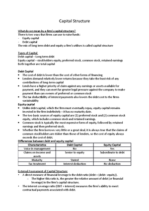 Working Capital Management notes - Working Capital Management Working ...
