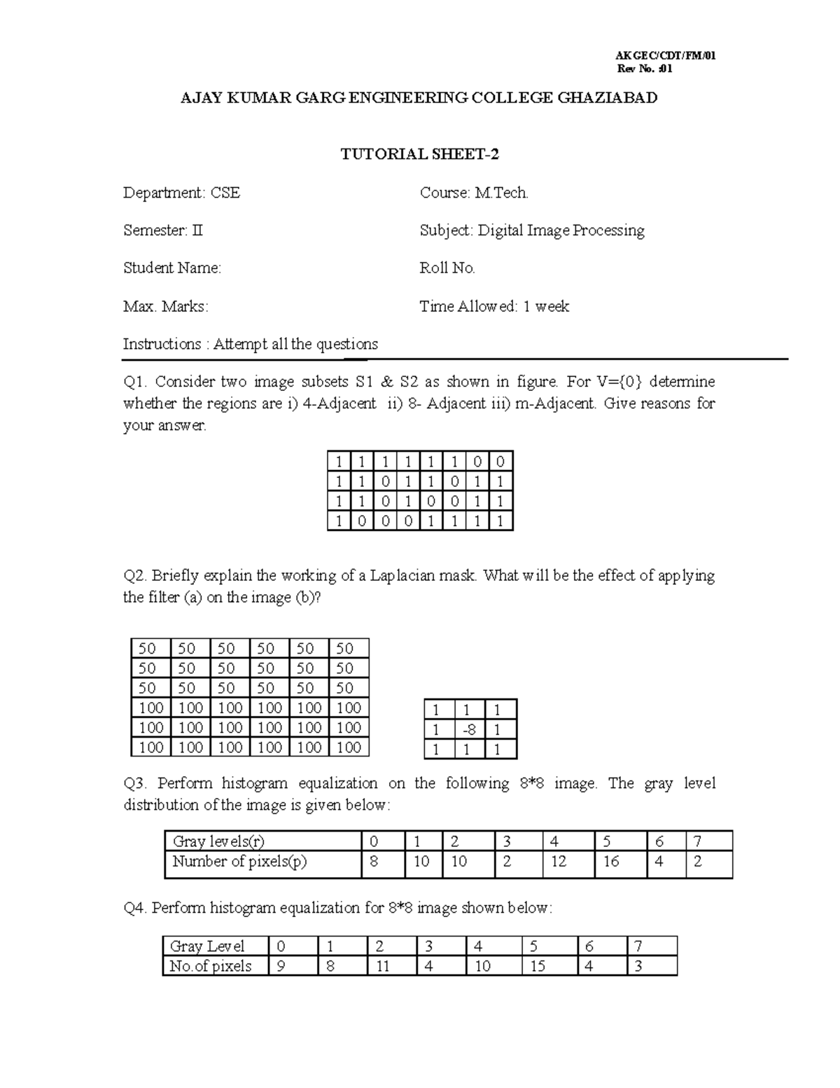 Assignment-2 - assignment on digital image processing from unit2 image ...