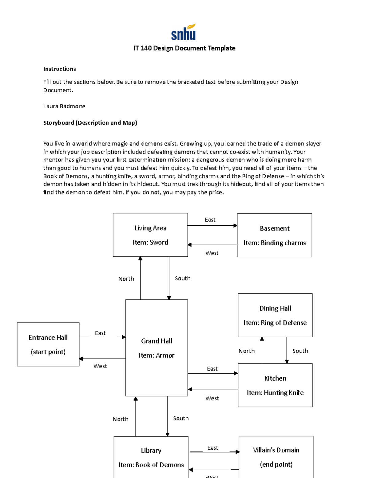 Project 1 IT140 - This is the filled in template for the assignment of ...