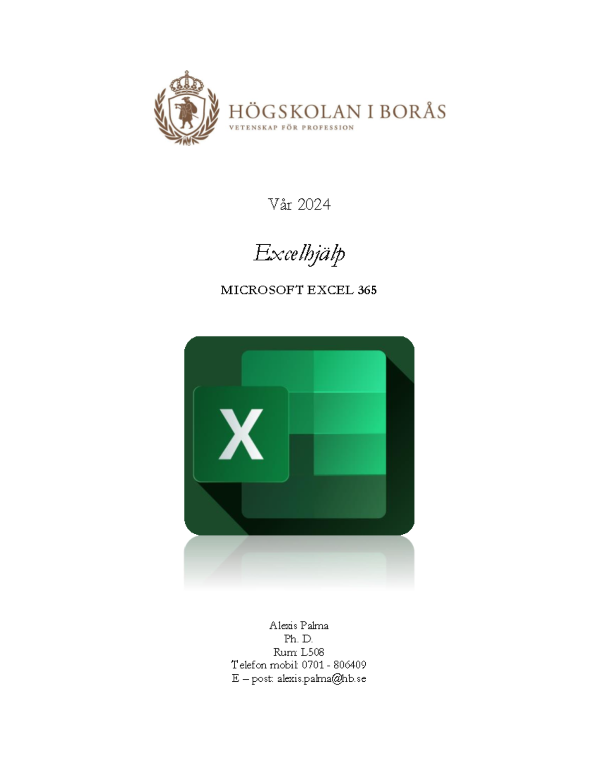 Excelhjälp 2024 - Exelhjälp till statiskik - Vår 20 24 Excelhjälp ...