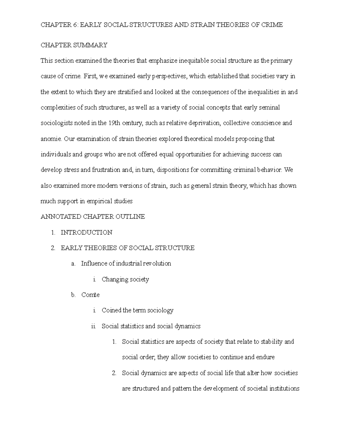 Chapter 6 Lecture Notes Chapter Summary This Section Examined The Theories That Emphasize 