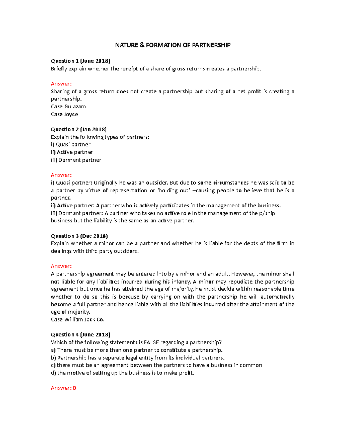 AS assessment Nature and formation partnership - NATURE & FORMATION OF ...