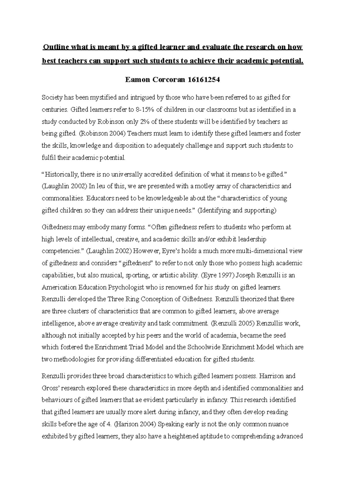 Eamon Corcoran 16161254 Education Outline What Is Meant By A Gifted eamon-corcoran-16161254-education-outline-what-is-meant-by-a-gifted