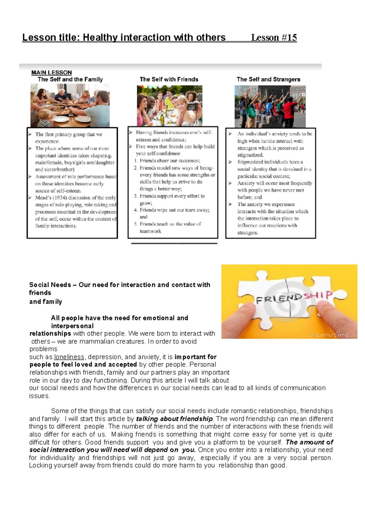 Gen 002 - it is a reviewer - Lesson title: Healthy interaction with ...