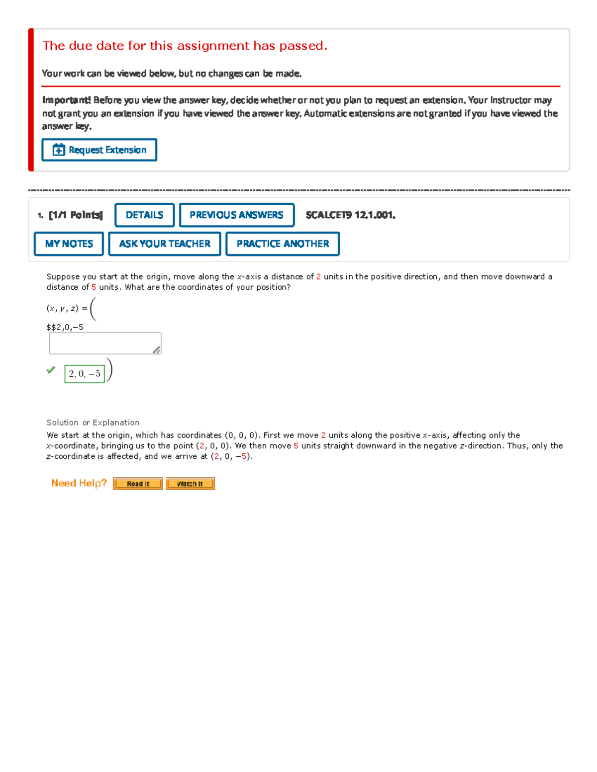 Homework 12 1 3d Coordinates Mat 241 Calculus Iii Section 22929