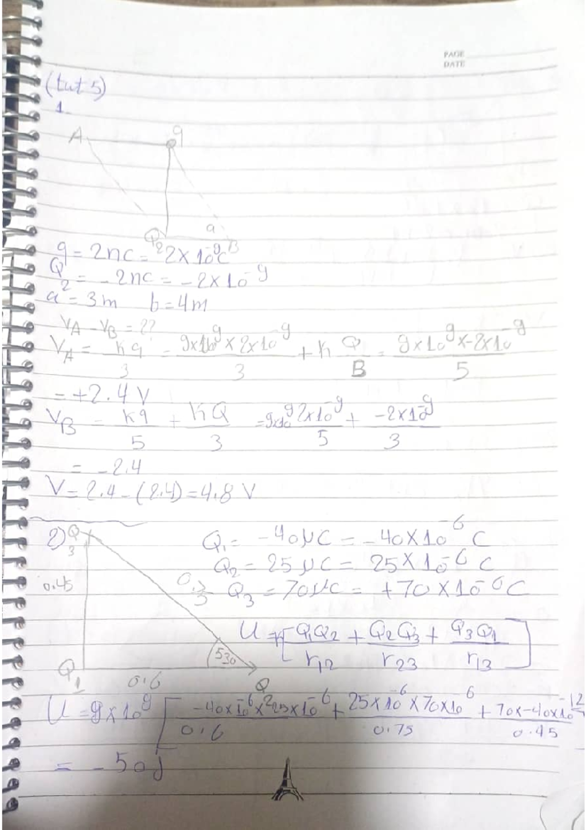 Tut5 physics - Engineering Physics Ii - Studocu