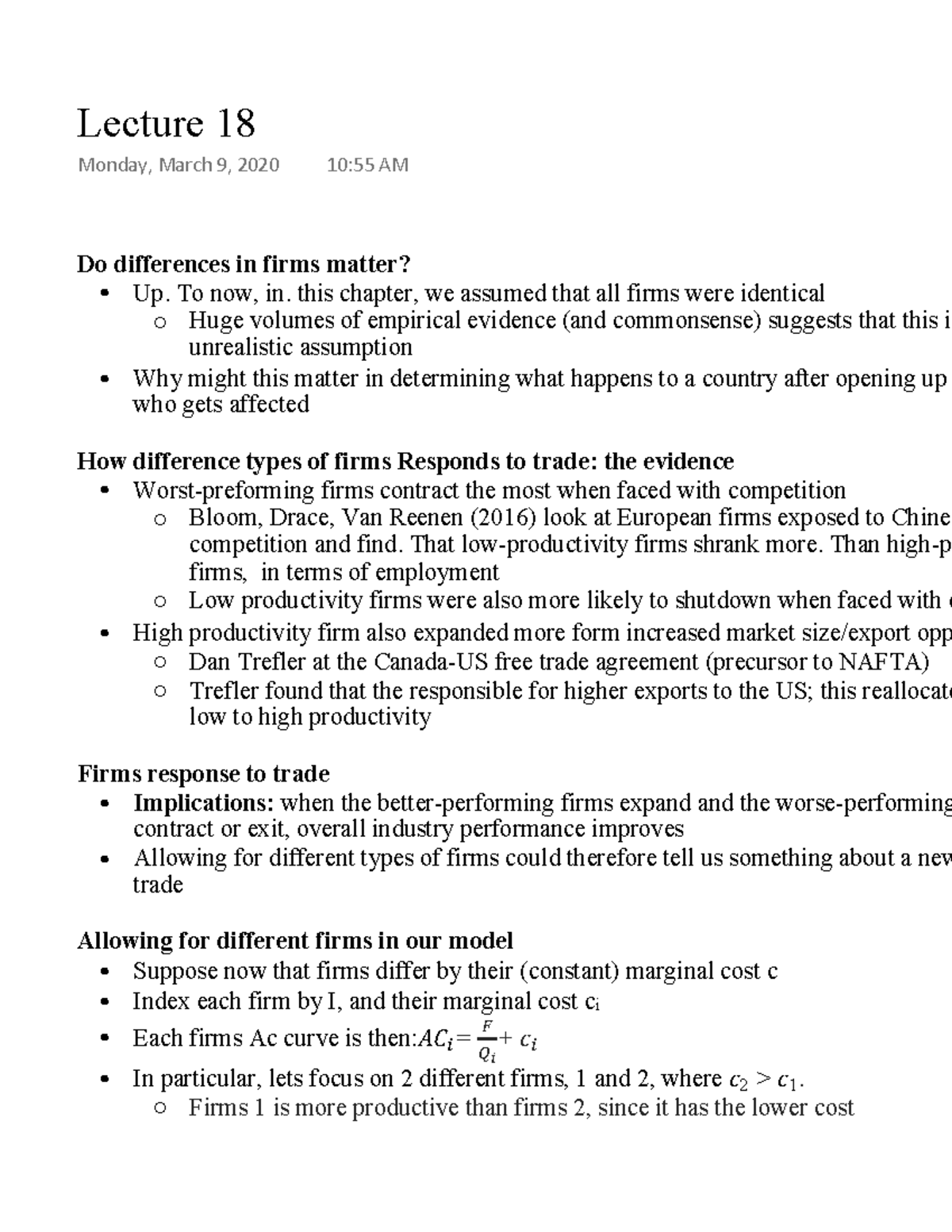 Lecture 18 - internal economies of scale - Warning: TT: undefined function: 32 Warning: TT ...