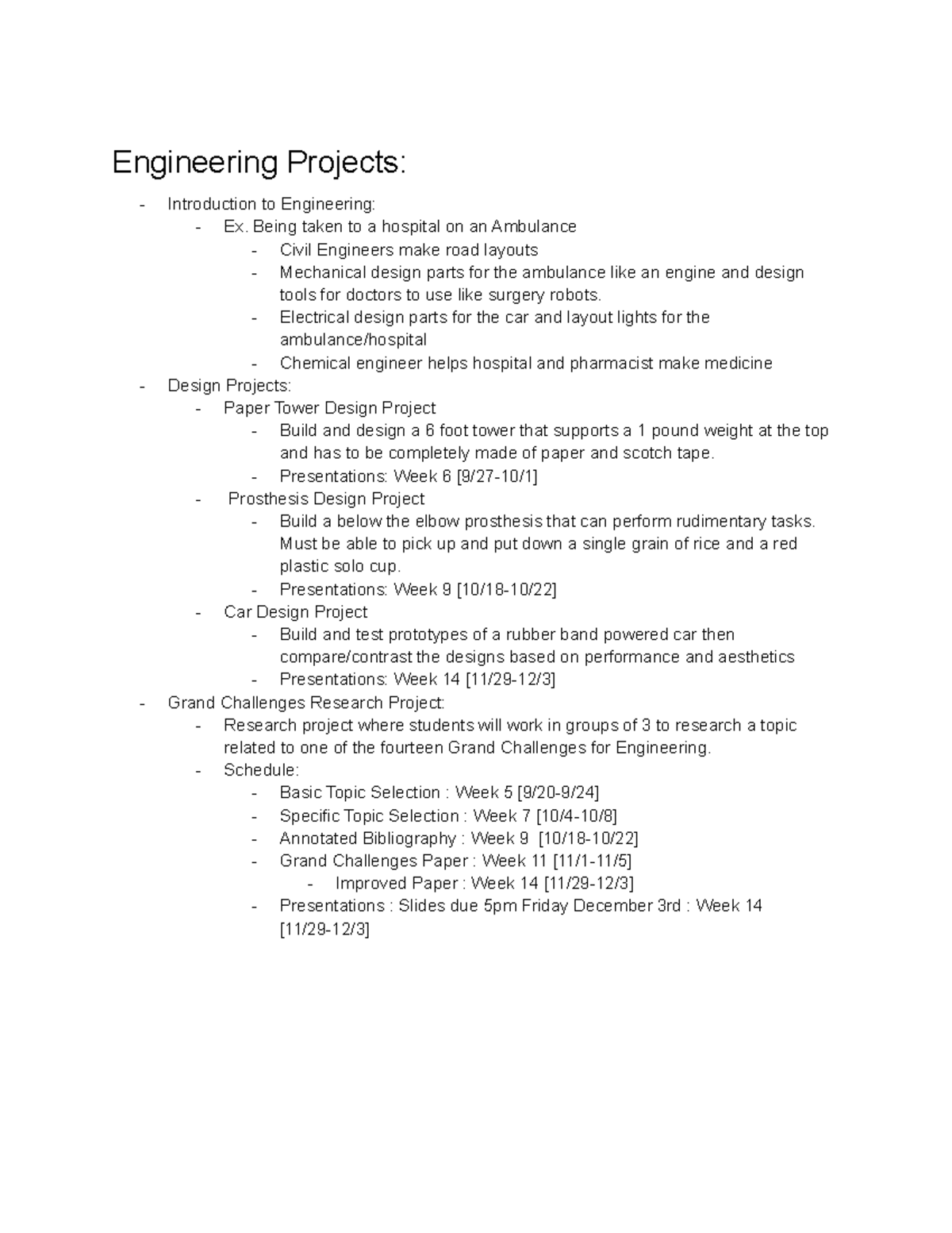 Notebook Entry Week 2 - Engineering Projects: Introduction to ...