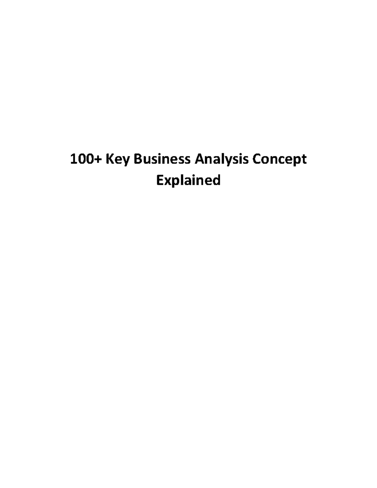 BA Concepts Explained 1677134823 - 100+ Key Business Analysis Concept ...