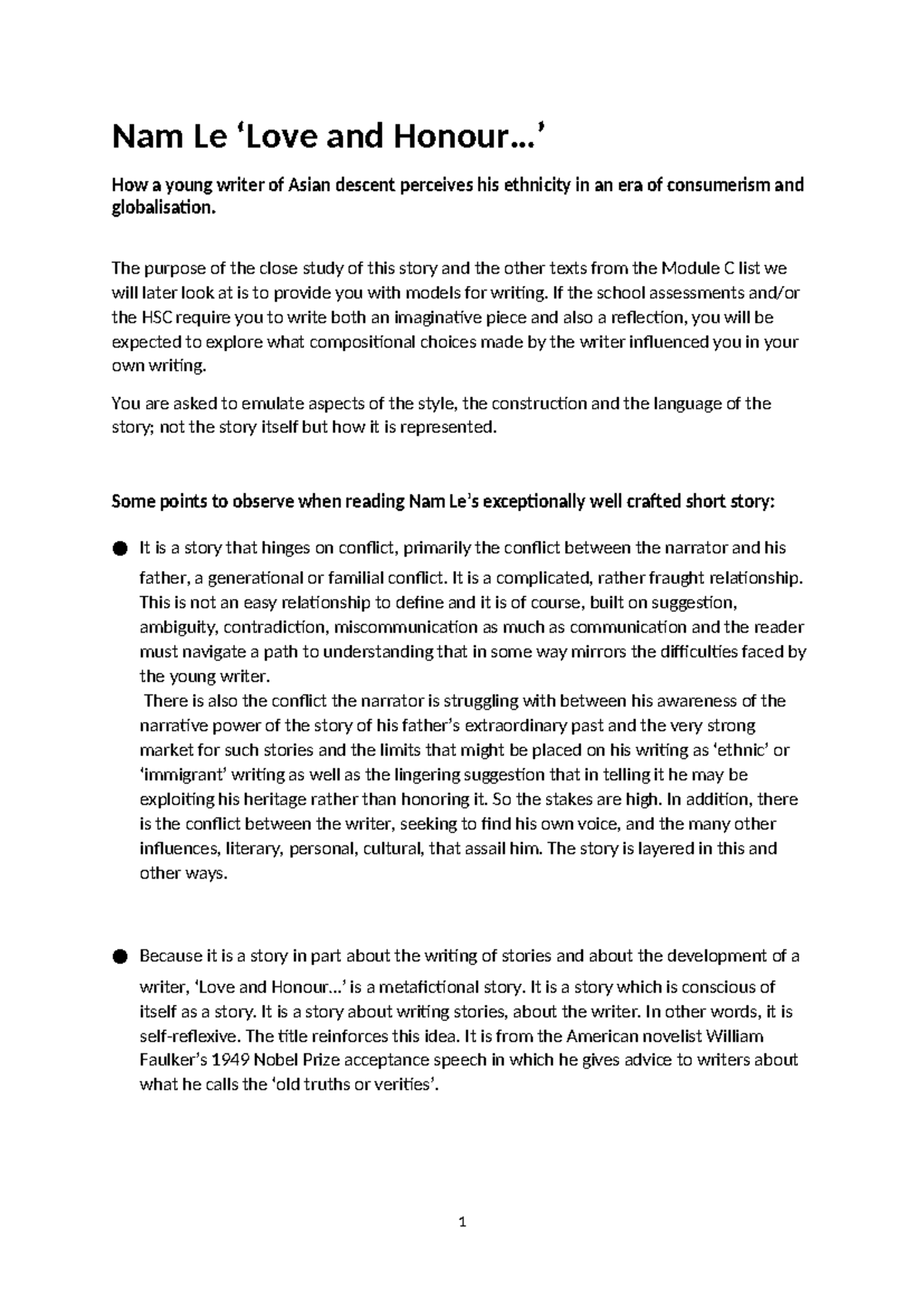 Nam Le notes TK - Nam Le ‘Love and Honour...’ How a young writer of ...