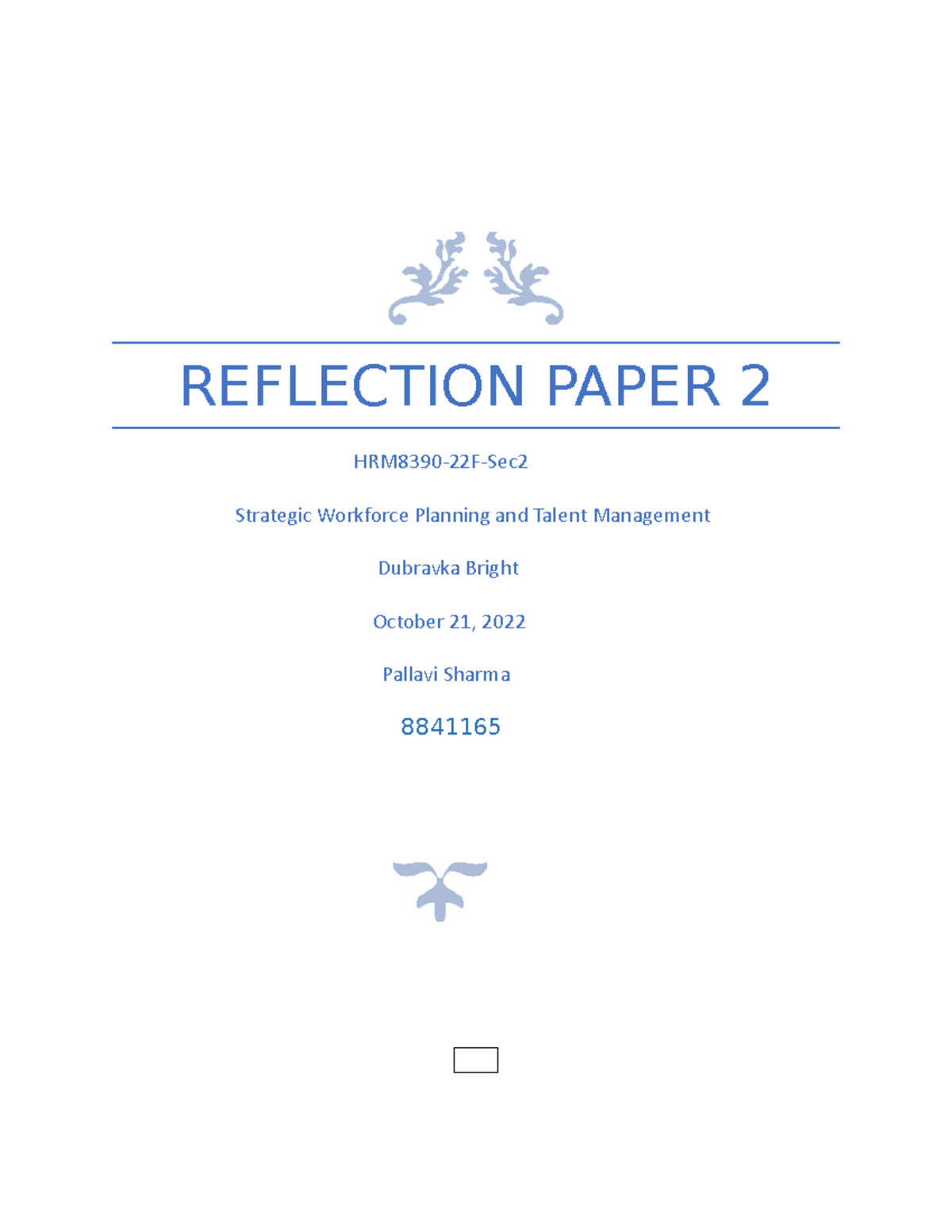 Reflection paper 2 - Recruitment via Social Networking Sites is a ...