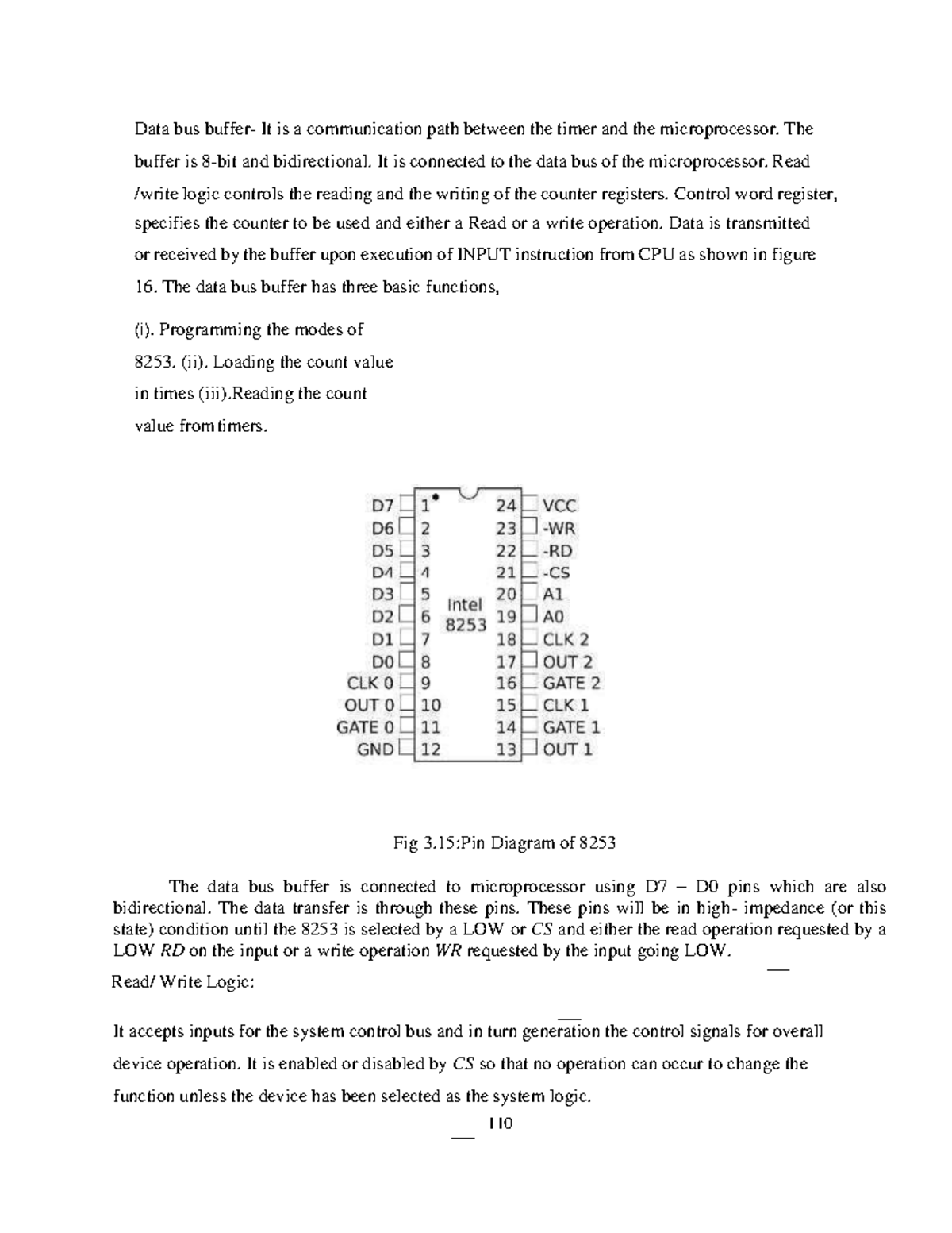 Peripherals AND Interfacing - Data bus buffer- It is a communication ...