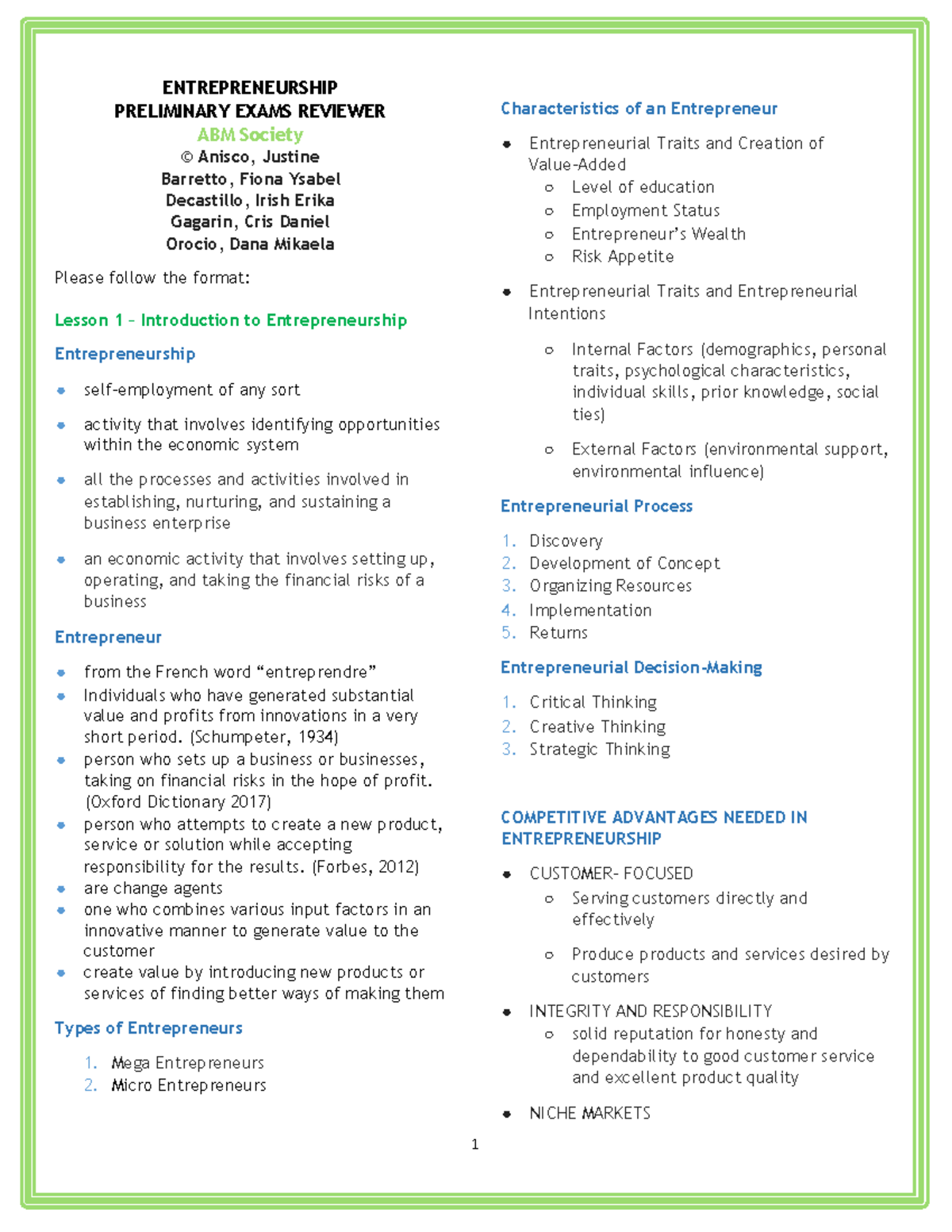 G12- Entrep-First Quarter best ever food review show best ever food ...