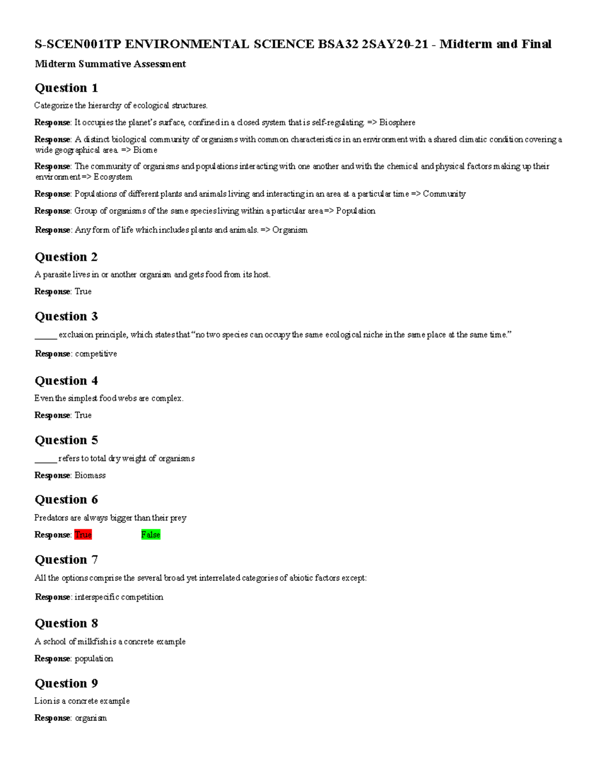 502521428 Midterm Summative Assessment S SCEN001TP Environmental ...