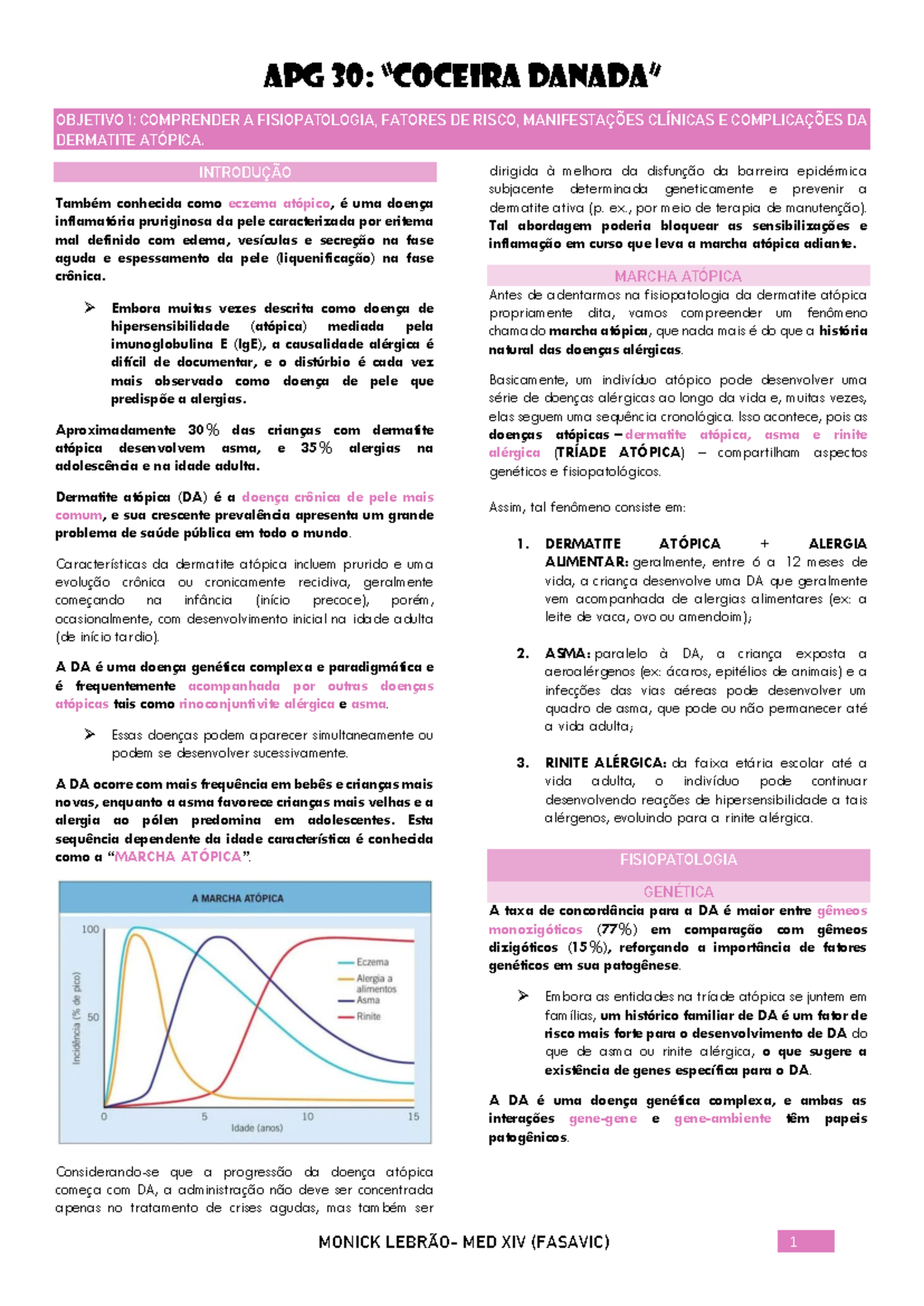 APG 30 E APG 31 - Pré natal - APG 30: “COCEIRA DANADA” OBJETIVO 1 ...