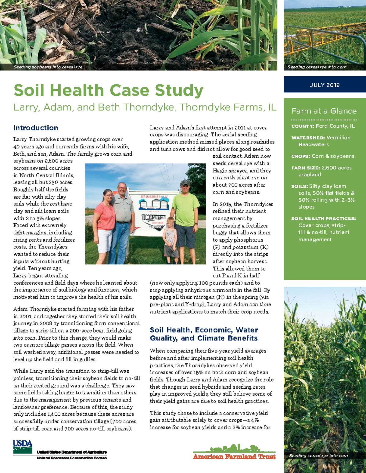 Case Study 4 ( Soil Health From Jessica) - Soil Health Case Study Larry ...