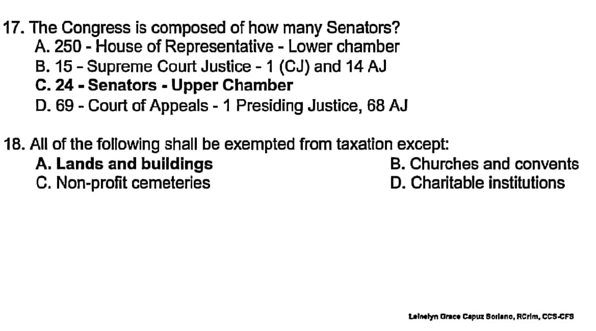 ACC533 15 - Xhdjd - 17. The Congress is composed of how many Senators ...