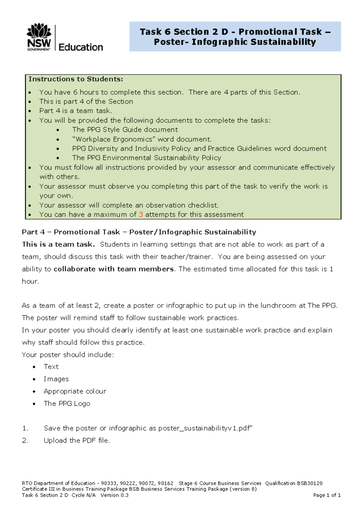 Task 6 Section 2 D - Promotional Task – Poster- Infographic ...