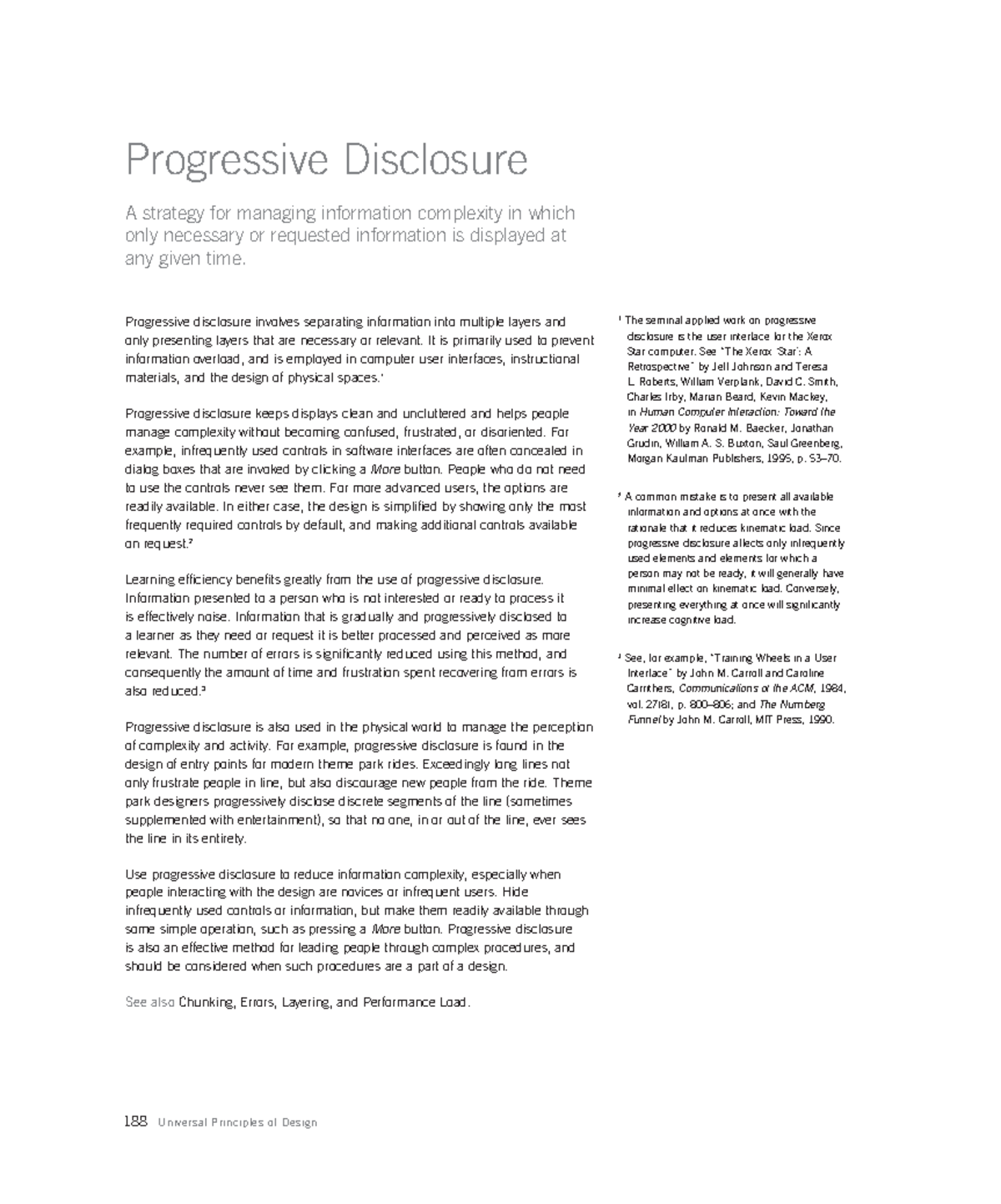 Computer Networks (93) - Progressive Disclosure A strategy for managing ...