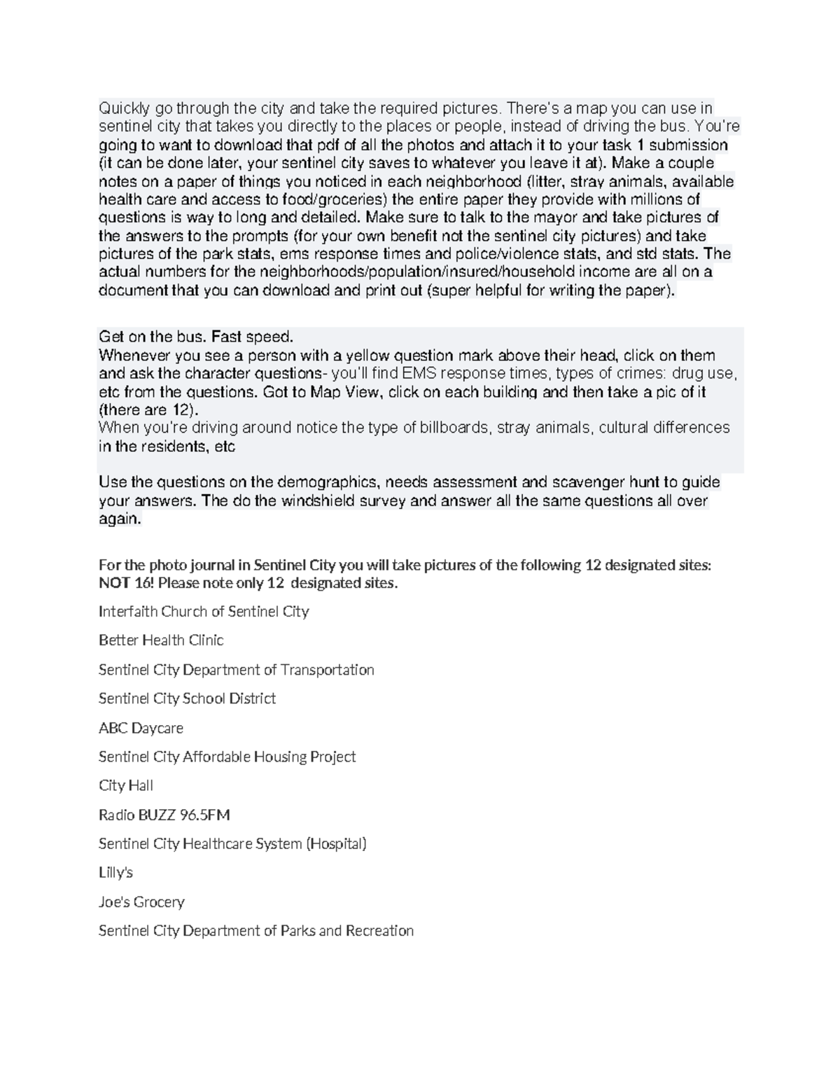 C228 Sentinel City Tips and Instructions - Quickly go through the city ...