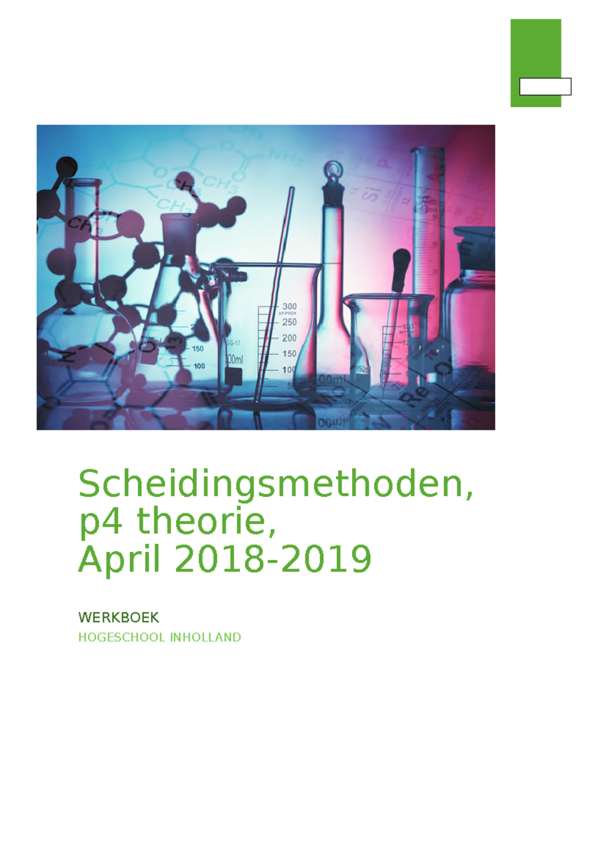 Werkboek periode 4 scheidingsmethoden 2018-2019 - Scheidingsmethoden ...