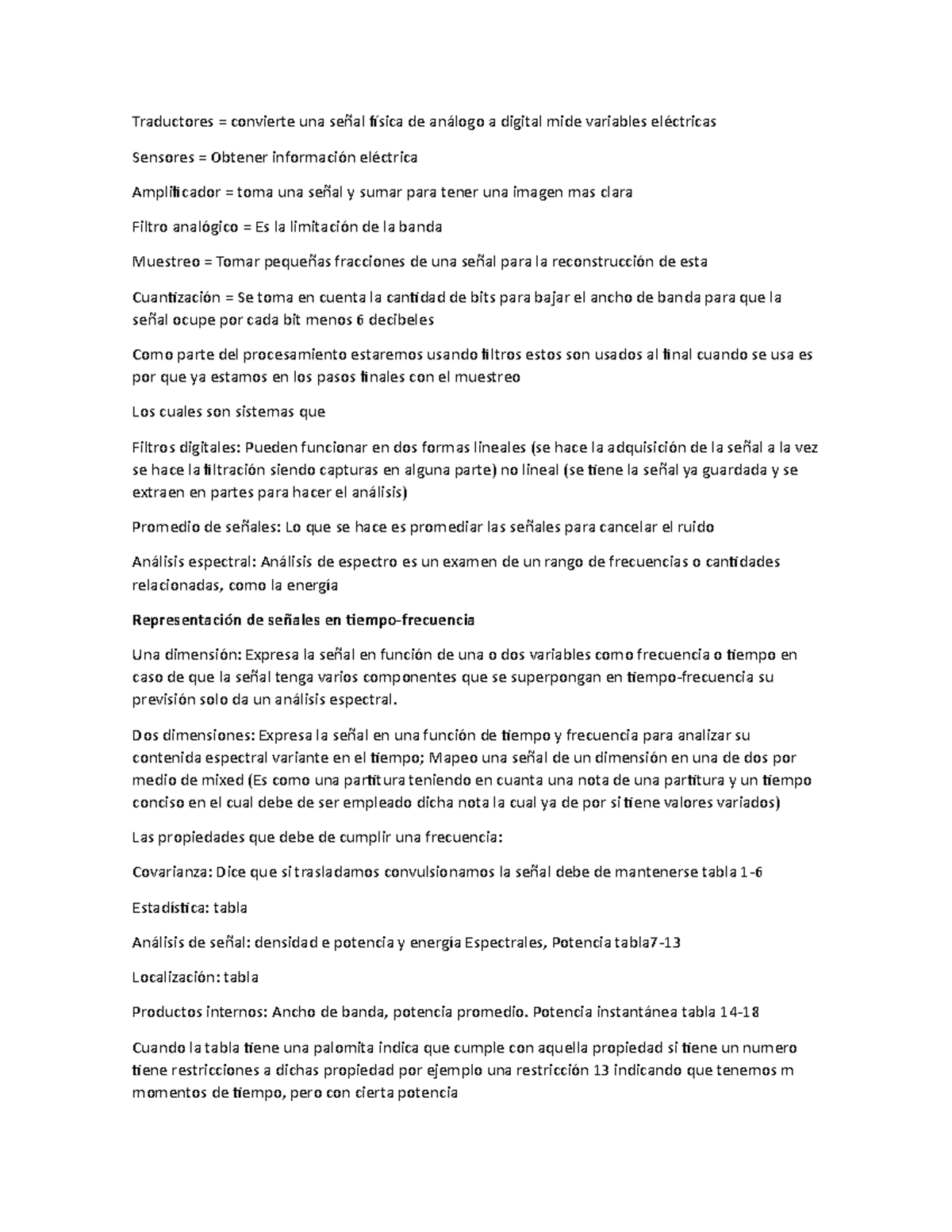 Apuntes de Señales prosce - Traductores = convierte una señal física de ...