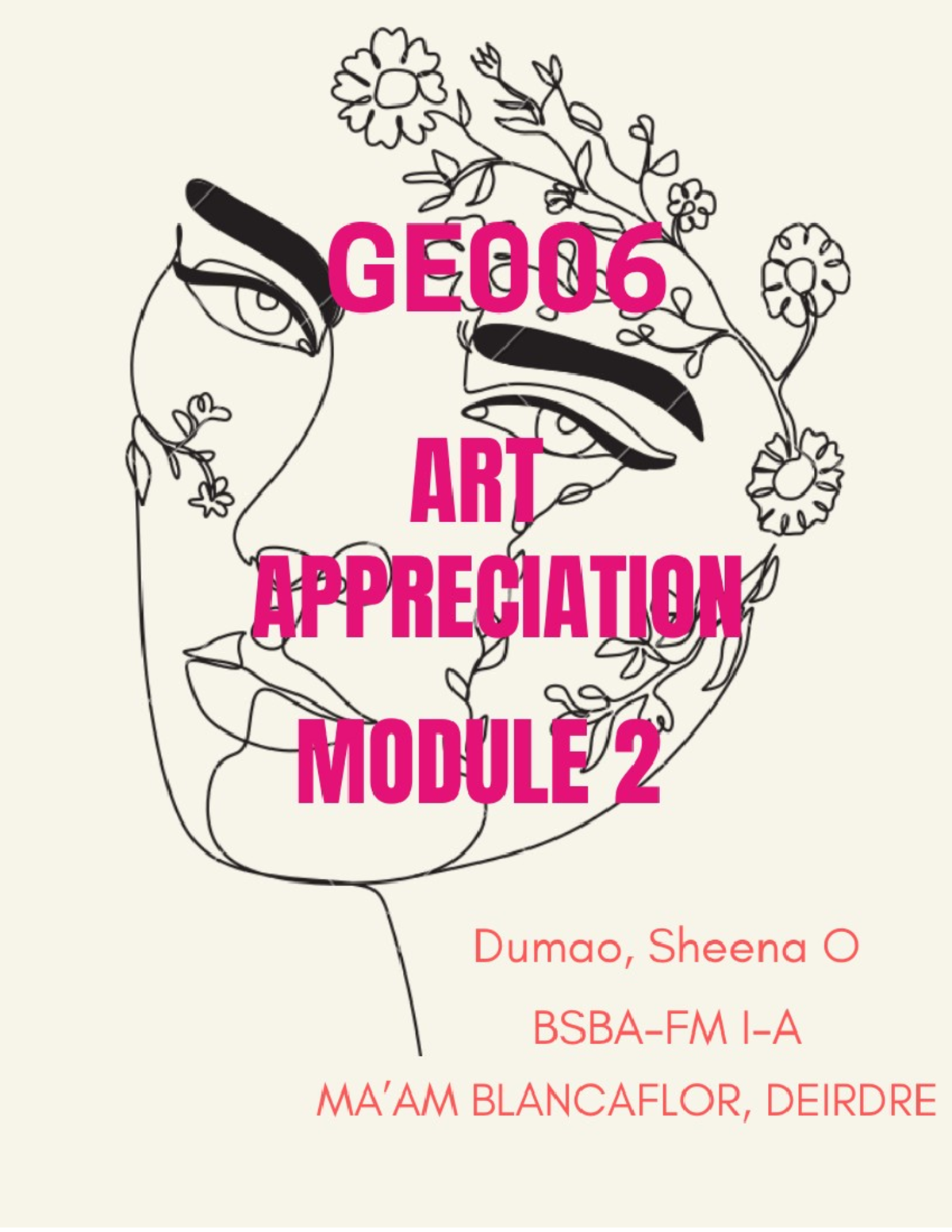 Aart mod 2 - this is about lecture notes on Module 2 - DIFFERENTIATE ...