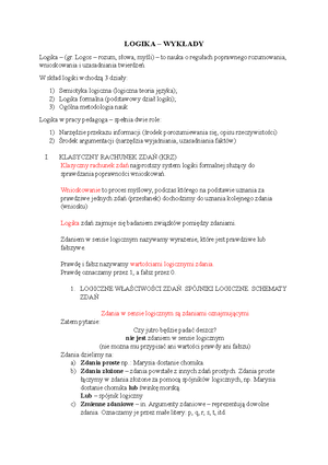 Logika 17 - notatki - UaM - Studocu