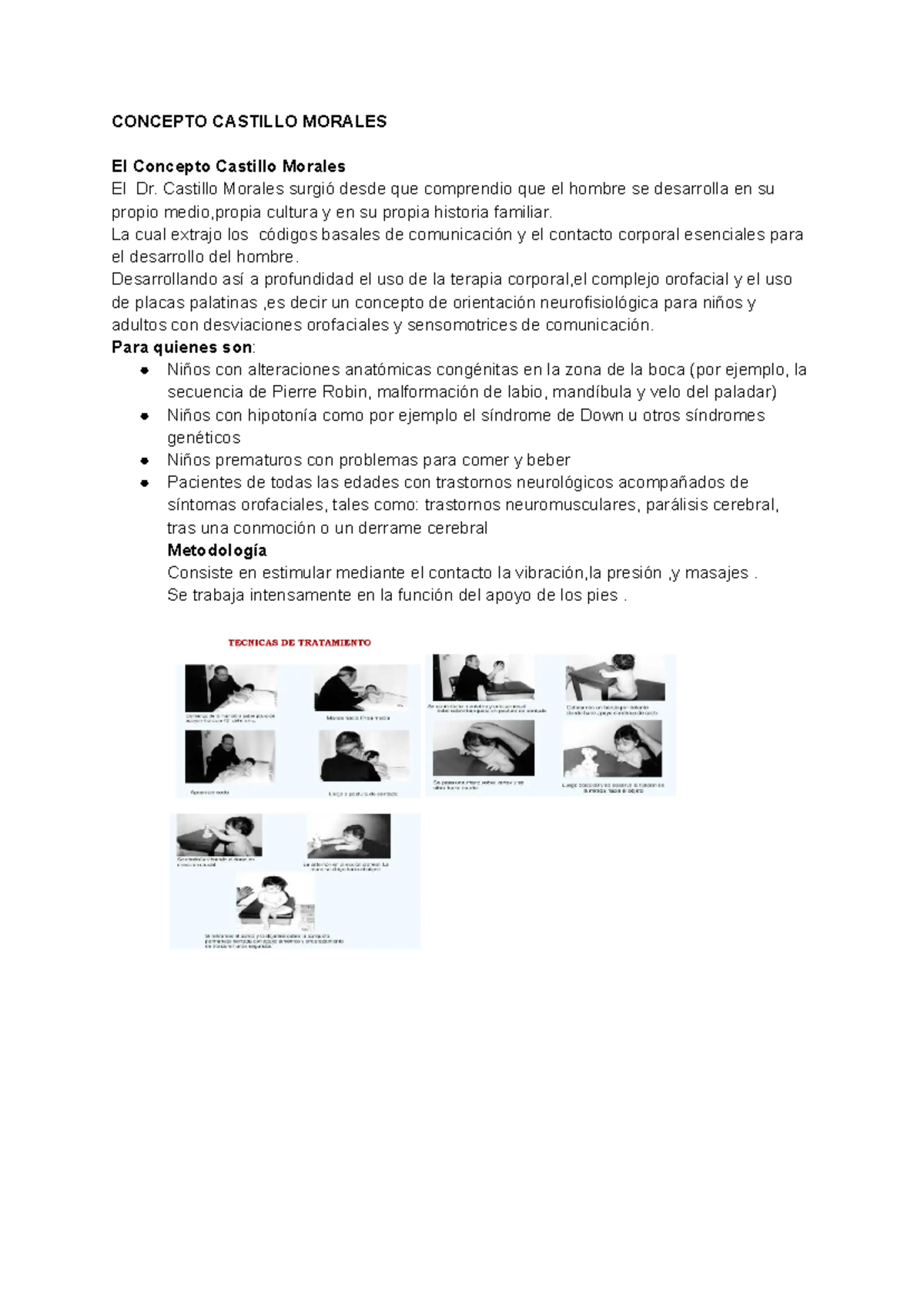 - metodos terapeuticos - CONCEPTO CASTILLO MORALES El Concepto Castillo Morales El Dr. Castillo ...