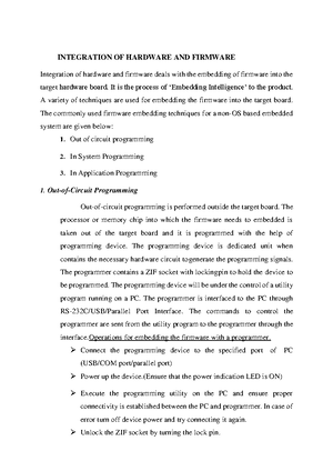 Module 6 embedded - MODULE - Distributed Embedded Systems 1 In a distributed embedded system ...