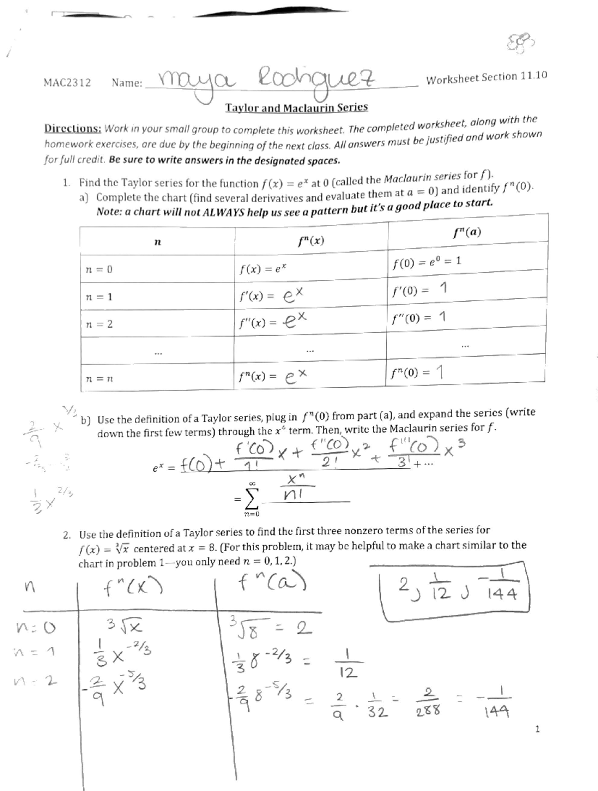 HW ASSIGNMENT 11.10 - MAC 2312 - Studocu